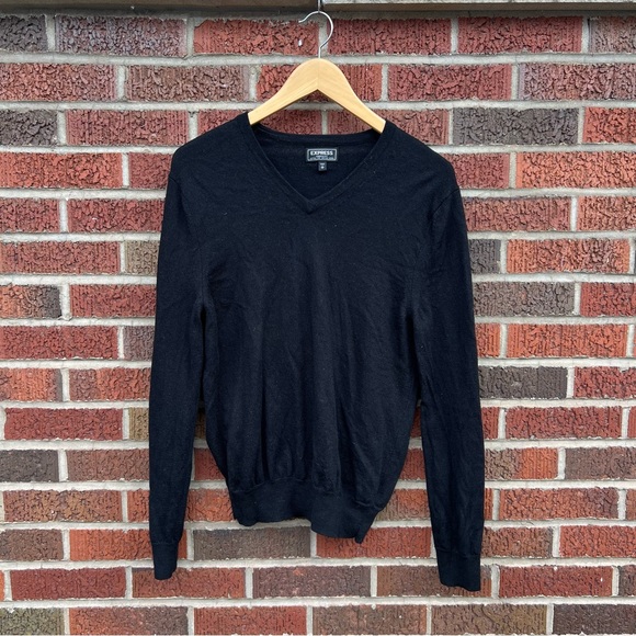 Express | Sweaters | Express Black Modern Fit Extra Fine Merino Wool V ...